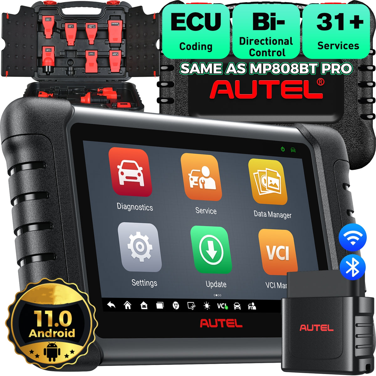 Autel MaxiDAS DS808S-BT Kit OBD2 Full-System diagnostic Scan Tool ...