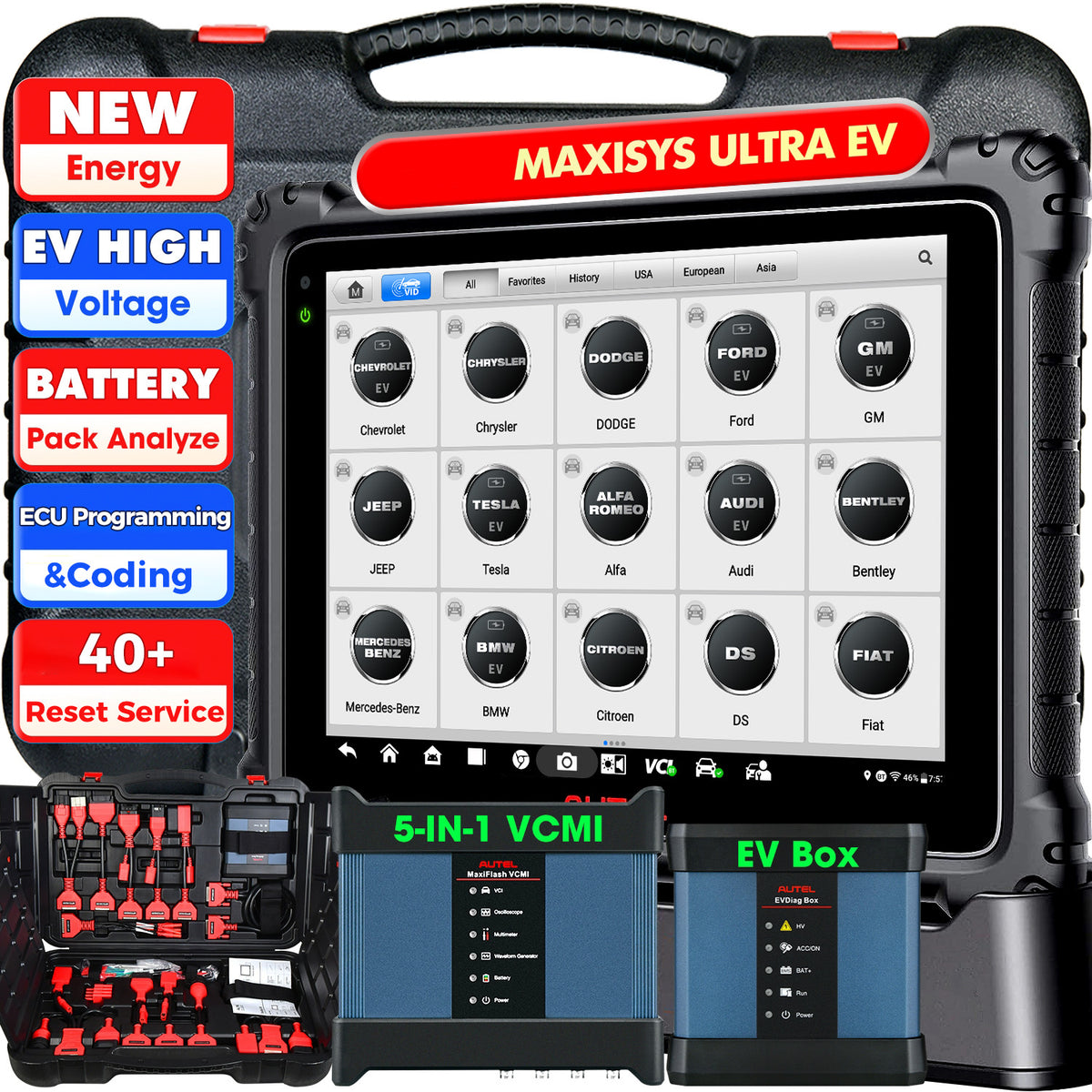 Autel MaxiSYS Ultra EV(Maxisys Ultra+EV box) 丨EV Diagnostics with Maxi ...