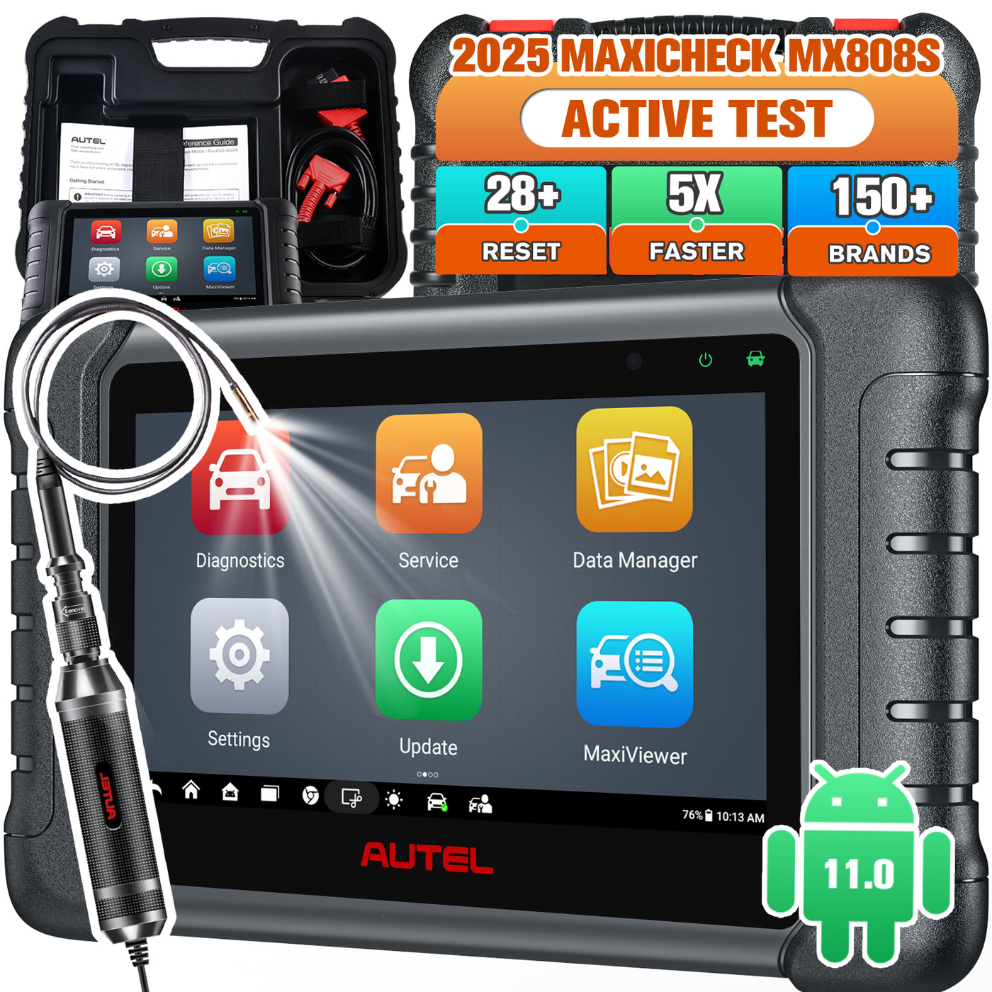Autel Official Maxicheck MX808S OBD II Diagnosis Scanner Free Shipping ...